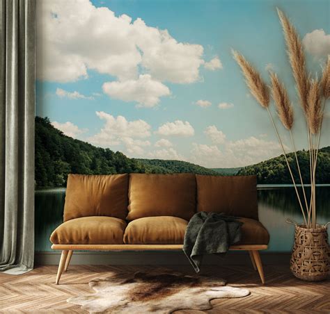Serene Lake Landscape Mural Wallpaper Ever Wallpaper