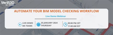 Live Demo Webinar Automate Your Bim Model Checking Workflow January