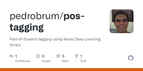 Github Pedrobrum Pos Tagging Part Of Speech Tagging Using Keras Deep Learning Library