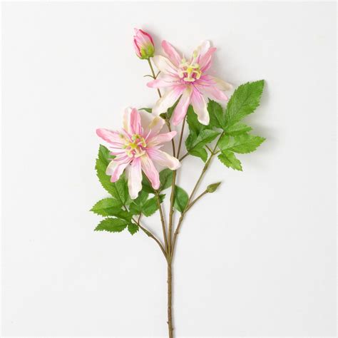 Sullivans Artificial Soft Pink Passion Flower Stem Overstock