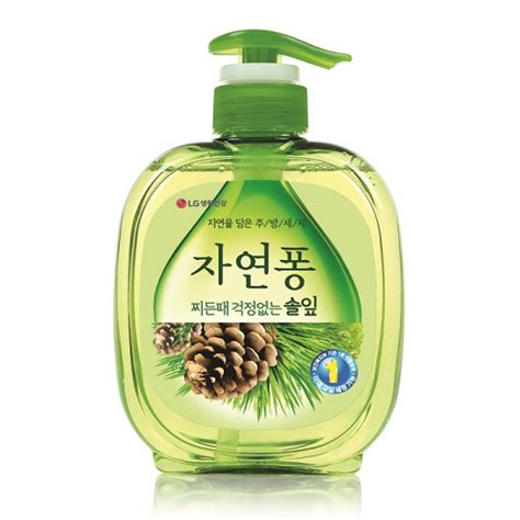 자연퐁 주방세제 솔잎 용기 490ml Lg생활건강 가족몰