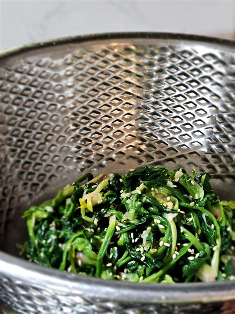 섬초 시금치나물 무침