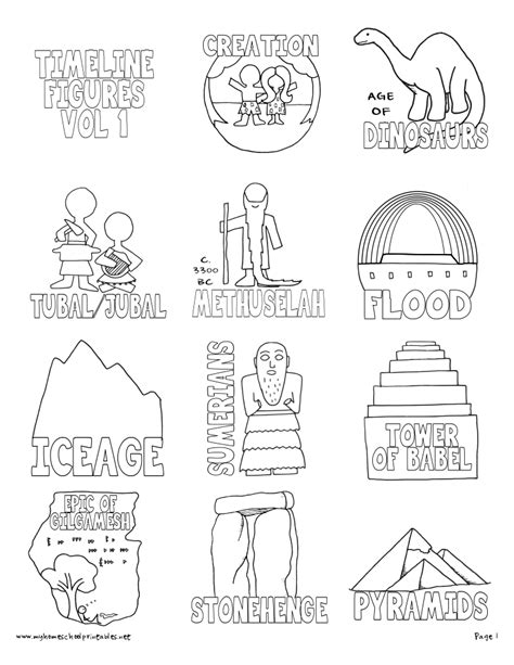 American History Timeline Figures Printable