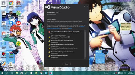 Lỗi visual studio 2015 setup failed programming Dạy Nhau Học