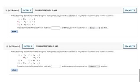 Solved Without Solving Determine Whether The Given