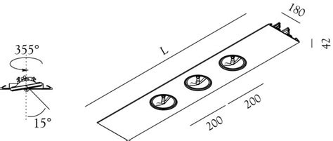 Segment Linear Lighting Profile For Downlights By Luciferos
