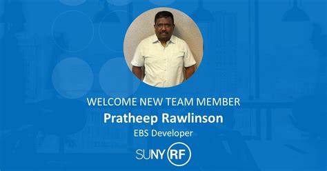 Were Thrilled To Announce That Pratheep Kumar Rawlinson Has Joined The Its Team As Our New Ebs