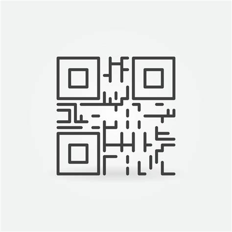 QR Code Linear Vector Concept Minimal Icon Vector Art At Vecteezy