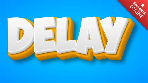 Delay Text Effect Generator