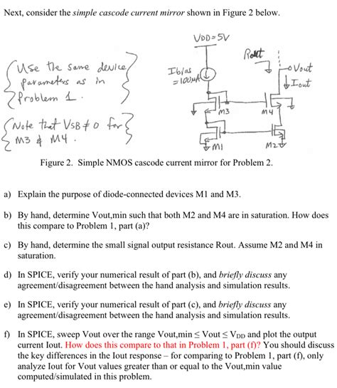 Solved Next Consider The Simple Cascode Current Mirror