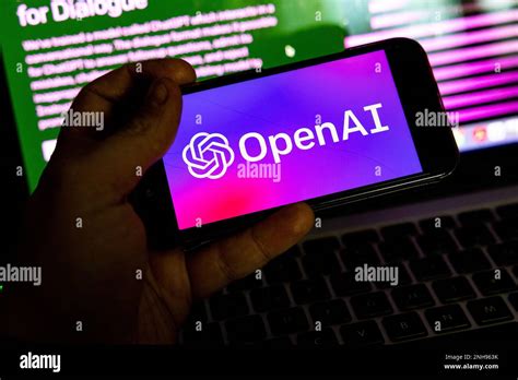 Openai Logo Displayed On A Mobile Phone Screen Is Seen In This