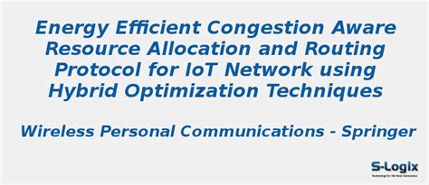Energy Efficient Congestion Resource Ns2 Projects S Logix