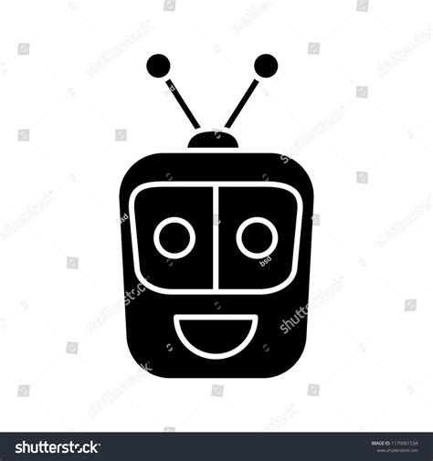 Chatbot Glyph Icon Silhouette Symbol Talkbot Stock Vector Royalty Free 1170061534 Shutterstock