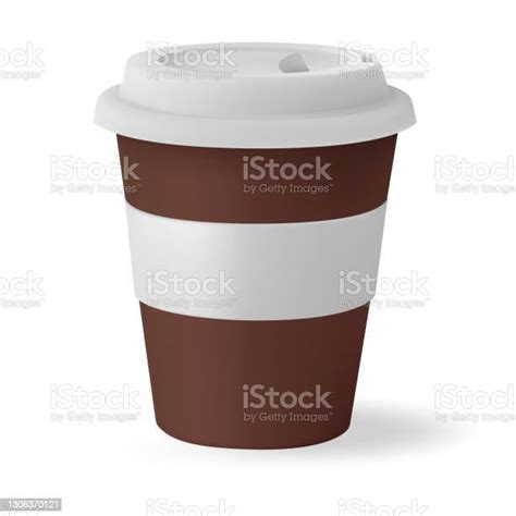 흰색 배경에 분리 된 검은 색 뚜껑이있는 종이 컵 모형 커피 티 컵 빈 빈 복사 공간을 가져 가라 0명에 대한 스톡 벡터 아트 및 기타 이미지 Istock