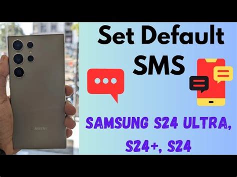 How To Change Default Messaging SMS App In Samsung Galaxy S Ultra S Plus S YouTube