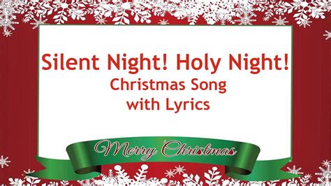 Silent Night Holy Night Christmas Song With Lyrics 2024 Catholic