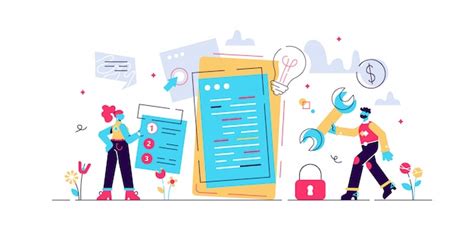 Premium Vector Mobile Application Development Process Flat Illustration Software Api