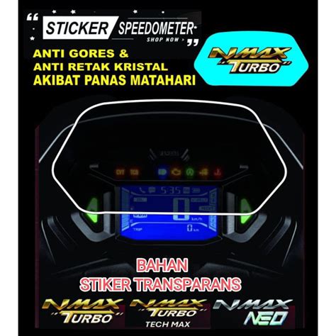 Nmax Turbo Neo Speedometer Sticker Shopee Malaysia