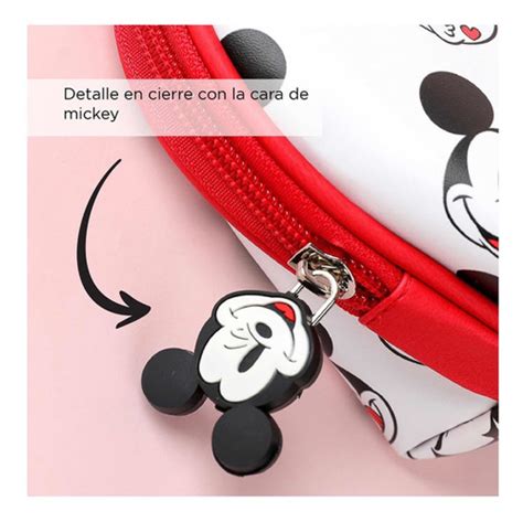 Miniso Cosmetiquera Disney Mickey Mouse Semicircular Con Cie Meses Sin Intereses