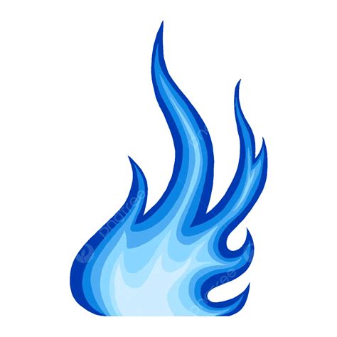 Burning Blue Fire Vector Flame Icon In Flat Style Fire Flame Clipart Flame Yellow Fire Flame