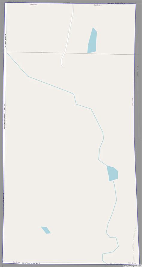 Map Of Oak Grove Town Oklahoma Thong Thai Real