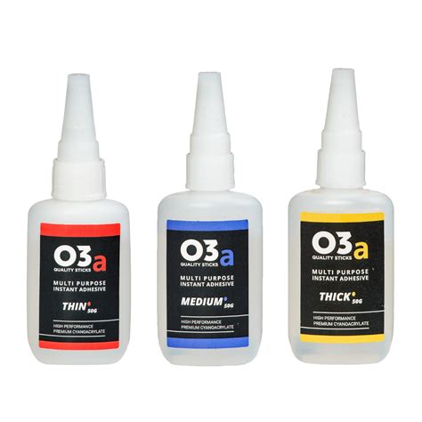 Clear Bundle All Our Clear 50ml Adhesives Exclusive O3adhesives