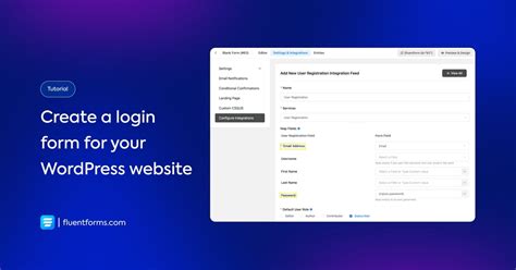 How To Create A User Registration Form Fluent Forms