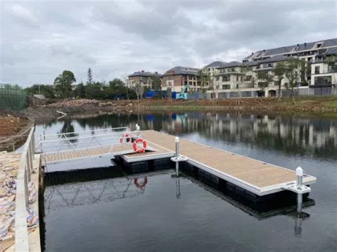 Aluminum Floating Jetty With Frp Decking For Lake Long Lasting