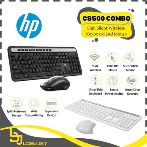 Jual Hp Cs500 Combo Slim Silent Wireless Keyboard And Mouse Set Keyboard Dan Mouse Wireless