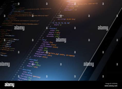Css Programming Language Web Developing For Website Digital Coding