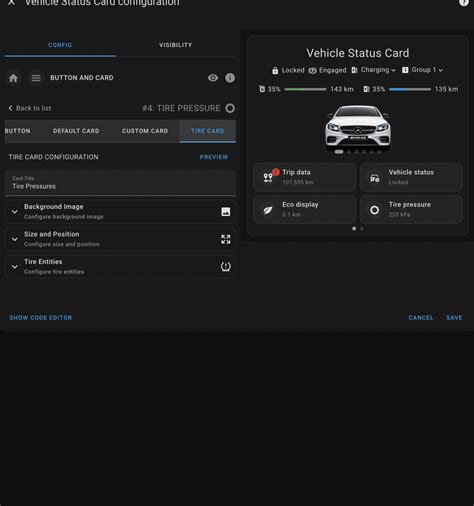 Vehicle Status Custom Card Dashboards And Frontend Home Assistant