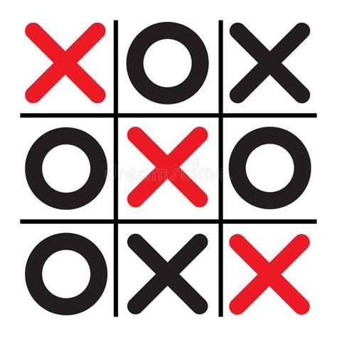 Crosses And Zeros Funny Game Stock Vector Illustration Of Strategy Icon 130310228