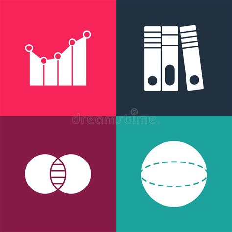 Set Pop Art Geometric Figure Sphere Mathematics Sets A And B Office Folders And Graph