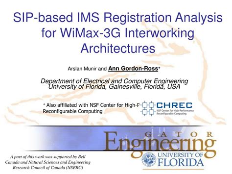 Ppt Sip Based Ims Registration Analysis For Wimax 3g Interworking Architectures Powerpoint