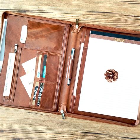 Personalized Business Folder Black Etsy