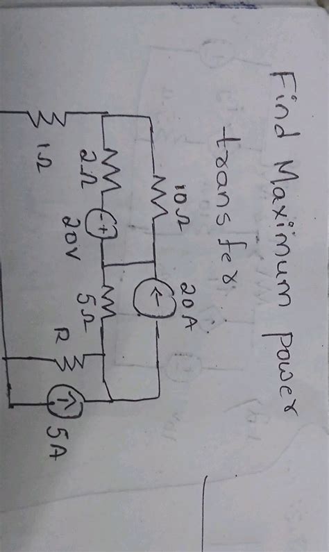 Find Maximum Power Transfer Circuit Analysis Studyx