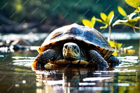 Premium Ai Image High Quality Photography Of A Tutle In The Water