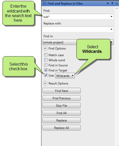 Using The Find And Replace In Files Feature
