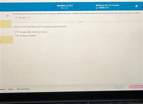Solved Find The Slope Of The Line Passing Through The Pair Chegg Com