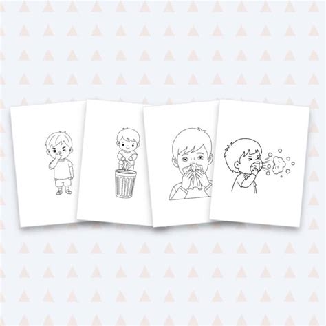 Stop Germs Cover Your Mouth Coloring Pages Exciting Stop Germs Cover Your Mout