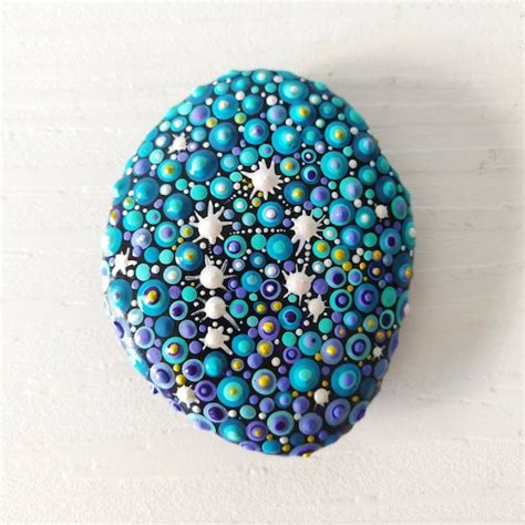 Stars Painted Rock Etsy