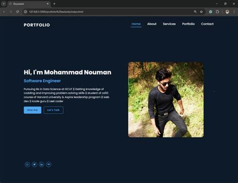 Muhammad Nouman On Linkedin Portfolio Webdevelopment Datascience Coding Dataanalysis