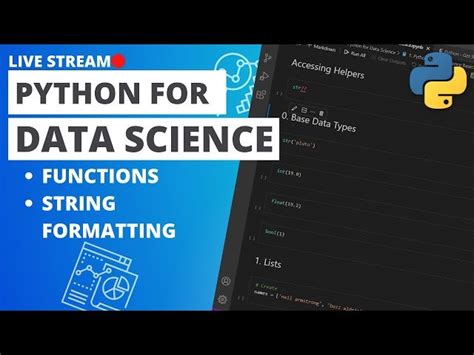 Free Video Python For Data Science Functions And String Formatting