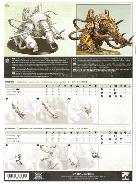 Chaos Space Marines Forgefiend Maulerfiend R Warhammerinstructions