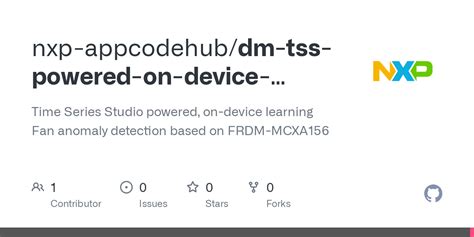 releases · nxp appcodehub dm tss powered on device learning fan anomaly