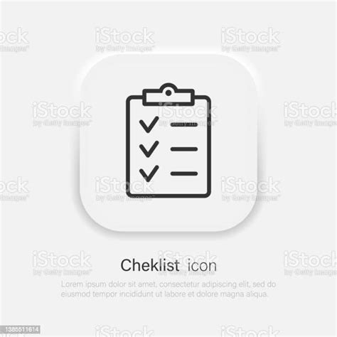 그림자가 있는 흰색과 검은색 색상의 체크리스트 벡터 아이콘입니다 노이형성 소프트 스타일 기호 벡터 Eps 10 건강 진단에 대한 스톡 벡터 아트 및 기타 이미지 Istock