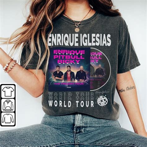 Enrique Iglesias Music Shirt 90s Merch Vintage Album The Trilogy Tour