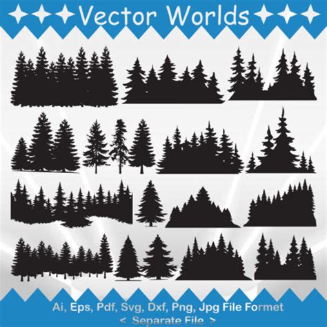 Branching Trees SVG Vector Design MasterBundles