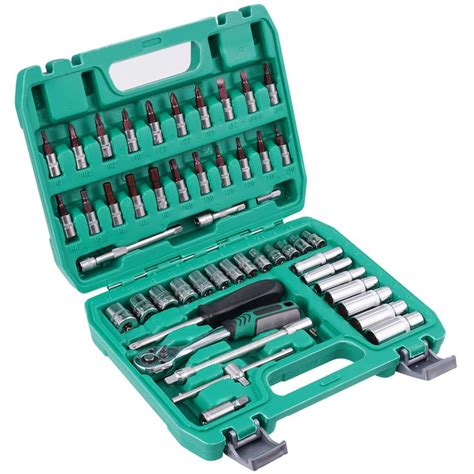 72 Teeth 53 Pcs Drive Socket Set Sae And Metric Hex Bit Socket Set