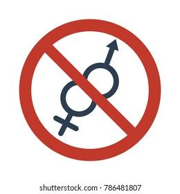 No Sex Sign On White Background Stock Vector Royalty Free Shutterstock